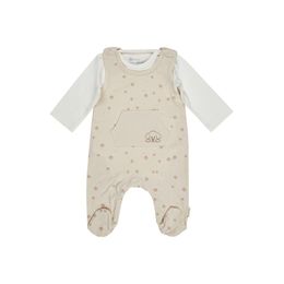 Sterntaler Strampler-Set Jersey Blumen in silber | Gr.: 62