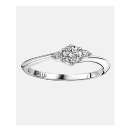 Diamant L'&eacute;ternel Ring aus 585 Wei&szlig;gold mit 0.25 Karat Diamant | Gr.: 54