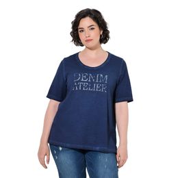 Ulla Popken Shirt in tintenblau | Gr.: 62/64