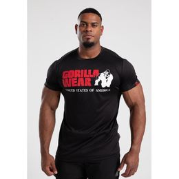 Gorilla Wear Klassisches Trainings-T-Shirt - Schwarz | Gr.: M