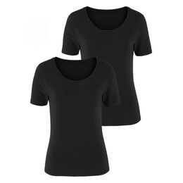 Vivance by Lascana T-Shirt in schwarz | Gr.: 48/50