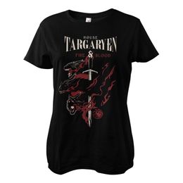 Game Of Thrones Shirt "House Targaryen Girly Tee" in Schwarz | Gr.: M