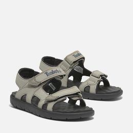 Timberland M&auml;dchen Sandale "PERKINS ROW BACKSTRAP SANDAL", Gr. 23, beige, Synthetik, Schuhe, mit Klettverschlu&szlig;