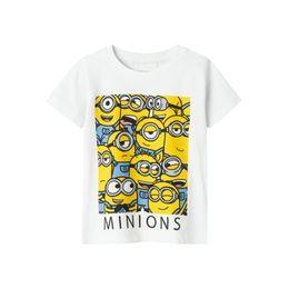 name it T-Shirt mit Minions Print in Wei&szlig; | Gr.: 98