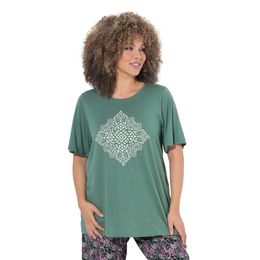 Ulla Popken Shirt in dunkel eukalyptus | Gr.: 46-48