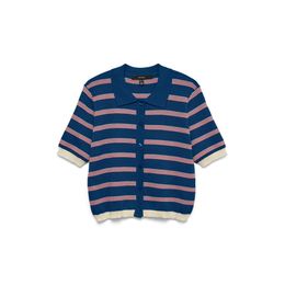 V&eacute;ro Moda Vero Moda 2/4-Arm Polokragen Cardigan in Navy Peony | Gr.: S