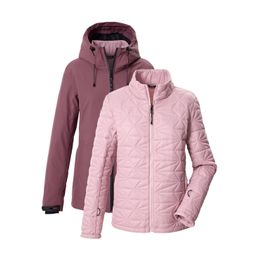 Killtec Damen 3-in-1-Funktionsjacke "KOW 20 WMN JCKT", rosa, Gr. 44, Obermaterial: 100% Polyamid.Futter: 100% Polyamid.F&uuml;llung: 100% Polyester,