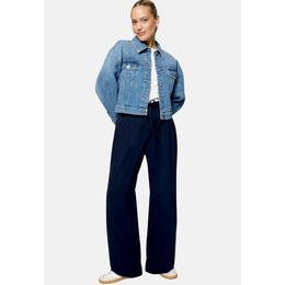 Zero Damen Jackenblazer "Damen kurz mit Knopfleiste", blau, Gr. 42, used, Denim/Jeans, Obermaterial: 94% Baumwolle, 5% Baumwolle (recycled), 1%