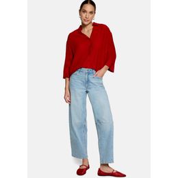 Zero Damen Hemdbluse "Damen mit Tunnelzug", rot, Gr. 34, Obermaterial: 88% Viskose, 12% Polyamid, Blusen