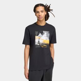 Herren T-Shirt "MEMORIES OF SPORT OUTDOOR GRAFIK", M, schwarz, adidas Sportswear, Obermaterial: 100% Baumwolle, Shirts, sportlicher Stil, mit