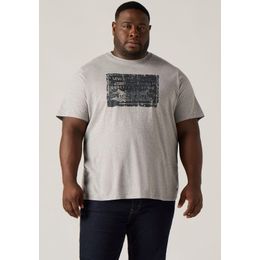LEVI'S&reg; PLUS LEVI'S PLUS Herren T-Shirt "LSE B&T BIG GRAPHIC TEE", grau, Gr. 4XL, Jersey, Obermaterial: 100% Baumwolle, Shirts, mit Logostickerei auf der Brust
