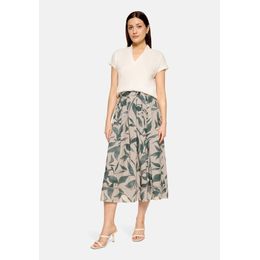 BETTY & CO BETTY & CO Damen Midirock "Damen mit Print", beige, Gr. 36, Obermaterial: 50% Baumwolle, 50% Viskose, R&ouml;cke