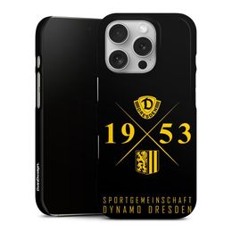 DeinDesign iPhone 16 Pro Handy Premium Case Smartphone Handyh&uuml;lle Schutzh&uuml;lle gl&auml;nzend Official Licensed Product Sgd Sg Dynamo Dresden Premium Case