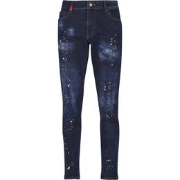 2Y Premium Herren Bequeme Jeans "2Y Premium Alonso Slim Fit Jeans", blau, Gr. 33, unifarben, 98% Baumwolle, 2% Elasthan, Jeans