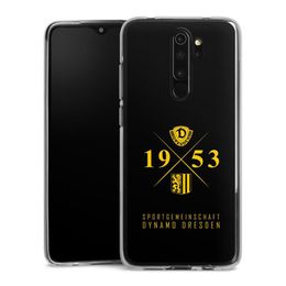 DeinDesign Xiaomi Redmi Note 8 Pro Handy Silikon H&uuml;lle Case transparent Handyh&uuml;lle Official Licensed Product Sgd Sg Dynamo Dresden Silikon Case