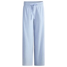 FABLETICS Damen Jogginghose "Fabletics Hose CLOUD JERSEY WIDE LEG PANT", blau, Gr. XL, uni, Obermaterial: 88% Polyester PES. 12% Elasthan EL., Hosen,