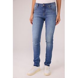 LIEBLINGSST&Uuml;CK LIEBLINGSST&Uuml;CK Damen Skinny-fit-Jeans "MammaMiaEP", blau, Gr. 44, unifarben, Denim/Jeans, Obermaterial: 91% Baumwolle, 5% Polyester, 4% Elasthan,