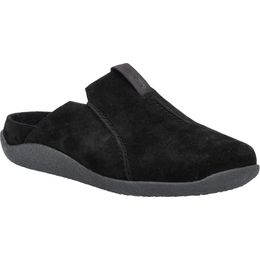 Josef Seibel Herren Hausschuh "Vince 02", Gr. 46, schwarz, Kalbsleder, Basic, Schuhe, Schlupfschuh mit Kontrastbesatz und Logopr&auml;gung, H-Weite