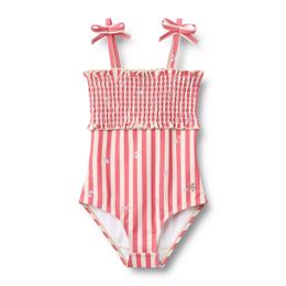 Wheat M&auml;dchen Badeanzug "Wheat Swimsuit Selma", rosa, Gr. 92, 83% Polyester, 17% Elasthan, Badeanz&uuml;ge