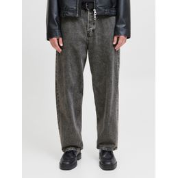 Jack & Jones JACK & JONES Herren Relax-fit-Jeans "JJIALEX JJBASIC SQ 734 NOOS", grau, Gr. 36, leichte Abriebeffekte, Denim/Jeans, Obermaterial: 100% Baumwolle,