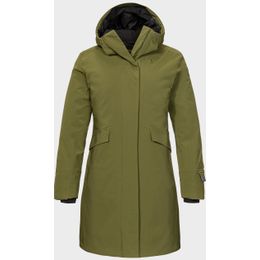 Sch&ouml;ffel SCH&Ouml;FFEL Damen Parka "Ins Coat Style Optimea WMN", gr&uuml;n, Gr. 36, Oberstoff: 100% Nylon. (Membran: Polyurethan). Futter: 100% Polyester. Futter Rumpf