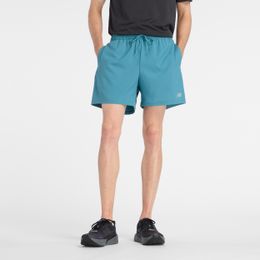 New Balance Herren Laufshorts "SPORT ESSENTIAL SHORT 5", blau, Gr. S, Obermaterial: 100% Polyester, Hosen, f&uuml;r Laufen und Fitness, in sportlichem
