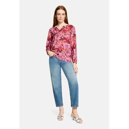 Cartoon Damen Shirtbluse "Damen mit Raffung", bunt, Gr. 38, Obermaterial: 85% Viskose, 15% Polyamid, Blusen