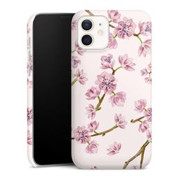 DeinDesign iPhone 12 Handy Premium Case Smartphone Handyh&uuml;lle Schutzh&uuml;lle matt Cherry Blossom Girl Style Spring Premium Case