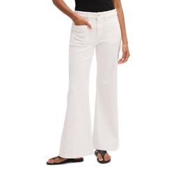 Marc O'Polo MARC O'POLO Damen Schlagjeans "aus Left Hand Denim", wei&szlig;, Gr. 31, unifarben, Obermaterial: 94% Baumwolle, 4% Polyester, 2% Elasthan, Jeans