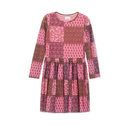 s.Oliver Dress girl size 122 Chocolate / Pitaya / Light pink / White