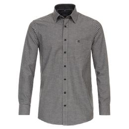Casamoda Herren Flanellhemd "Casamoda Flanellhemd Langarm kariert", gr&uuml;n, Gr. M, kariert, 100% Baumwolle, Hemden