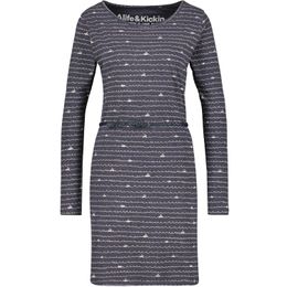 alife and kickin ALIFE & KICKIN Damen Blusenkleid, blau, Gr. L, 65% Baumwolle, 35% Polyester, Kleider