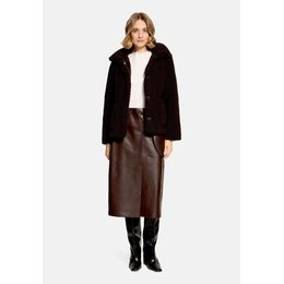 Cartoon Damen Pl&uuml;schjacke "Damen mit Kragen", braun, Gr. 40, Obermaterial: 100% Polyester. Futter: 100% Polyester, Jacken