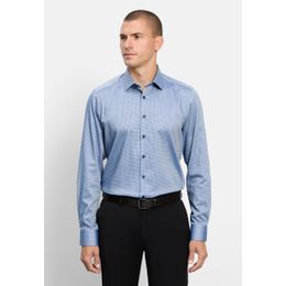 OLYMP Herren Businesshemd "OLYMP Level Five, Body Fit, Kent", blau, Gr. 39, 97% Baumwolle, 3% Elastolefin, Hemden