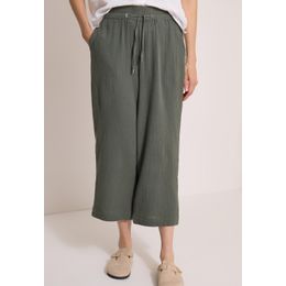 Cecil Damen Stoffhose, gr&uuml;n, Gr. XXL, unifarben, Web, 100% Baumwolle, Hosen, High Waist