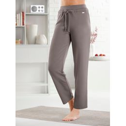 feel good Damen Dehnbund-Hose mit Tunnelzug unterhalb des Bunds, taupe, Gr&ouml;&szlig;e 18/19