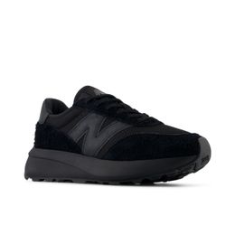 New Balance Damen Sneaker "370", Gr. 40,5, schwarz, Leder, Mesh, Schuhe, f&uuml;r Sportmode und Streetwear, mit Laufsohle aus Gummi