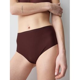 Triumph Damen Slip "Shape Smart Maxi", Gr. S, braun, Microtouch, Obermaterial: 55% Elasthan, 45% Polyamid, Unterhosen, gl&auml;ttend und schmeichelnd
