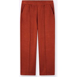 Casual Looks Damen Jerseyhose, rot, Gr. 42, unifarben, 50% Modal, 44% Polyester, 6% Elasthan, Hosen