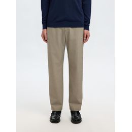 Selected Herren Schlupfhose "SLH196-STRAIGHT ROBERT STRING PANT NOOS", beige, Gr. XXL, unifarben, Web, Obermaterial: 67% Polyester, 29% Viskose, 4%