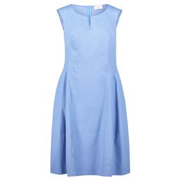Vera Mont Damen Sommerkleid "Damen tailliert", blau, Gr. 38, Obermaterial: 75% Baumwolle, 22% Polyamid, 3% Elasthan, Kleider, Form