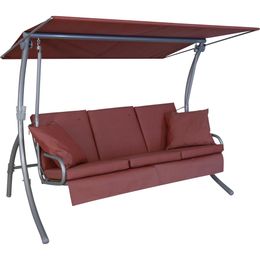 Angerer Freizeitm&ouml;bel Hollywoodschaukel 'Loft Sun' 3-Sitzer terrakotta 210 x 160 x 145 cm