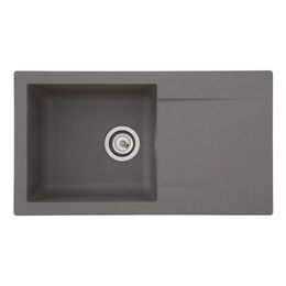 respekta Einbausp&uuml;le 'Denver' Mineralite betongrau 78 x 44 cm