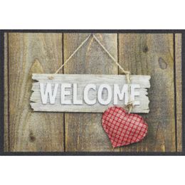 toom Schmutzfangmatte 'Welcome' braun 39 x 58 cm