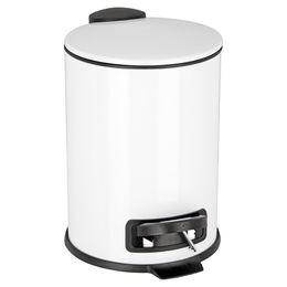 toom Klappdeckeleimer &bdquo;Emil&ldquo; Wei&szlig; 17 cm 3 Liter