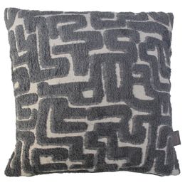 Kissen 'Boho' grau 45 x 45 cm