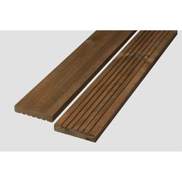 Rettenmeier Outdoor Wood Terrassenholzdiele Holz braun 2000 x 145 x 28 mm
