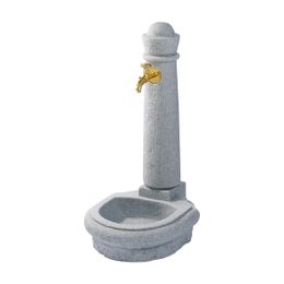 Garantia Wasserzapfs&auml;ule 'Venezia' Steinoptik light granite 44 x 52 x 90 cm