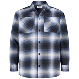 Jack & Jones Herren Gro&szlig;e Gr&ouml;&szlig;en | Jack&Jones Overshirt Farbe dunkelblau Gr&ouml;&szlig;e: 8XL