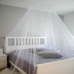 AMANKA Moskitonetz, Wei&szlig;, Kunststoff, Schlafzimmer, Betten
